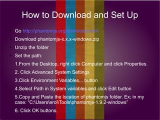 Introduction to PhantomJS | ODP