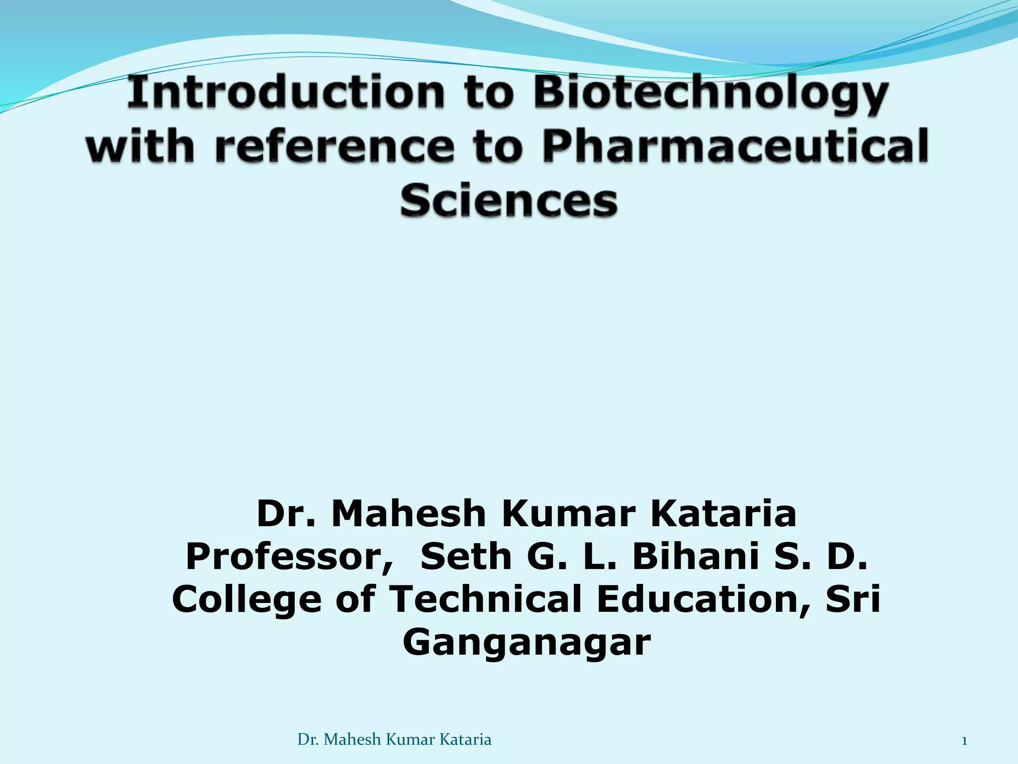 Introduction to Pharmaceutical Biotechnology | PDF