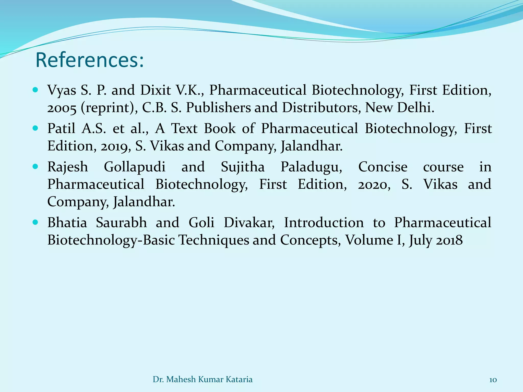 Introduction to Pharmaceutical Biotechnology | PDF