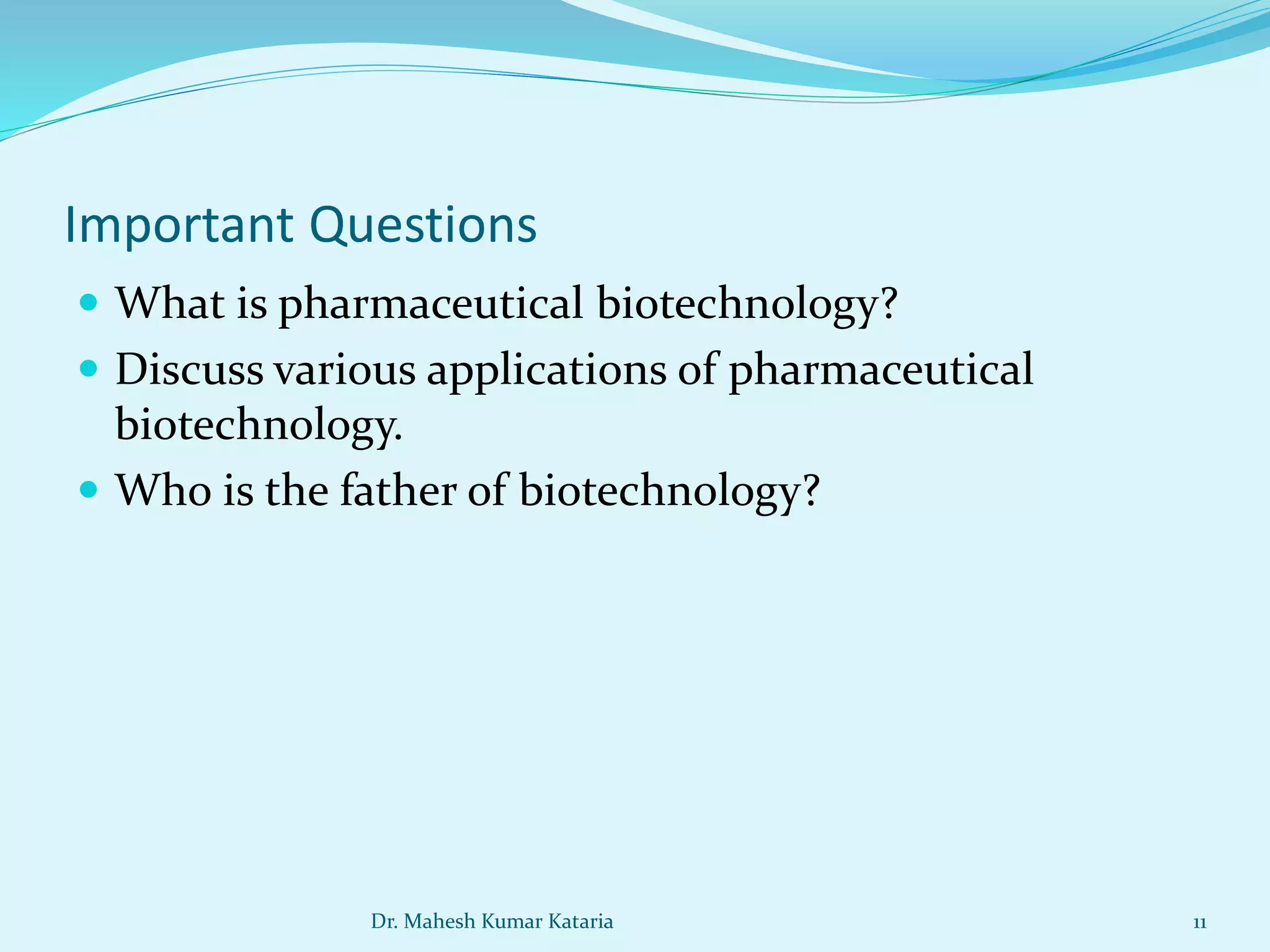 Introduction to Pharmaceutical Biotechnology | PDF