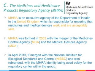 Introduction to pharmaceutical regulatory agencies | PDF