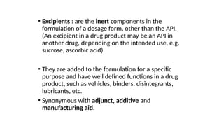 A brief introduction to pharmaceutics first undergraduate pharmacy ...