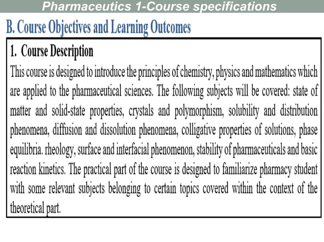 INTRODUCTION TO PHARMACEUTICS 1 (PHYSICAL PHARMACY-DOSAGE FORM DESIGN ...