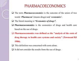 INTRODUCTION TO PHARMACOECONOMICS.pptx