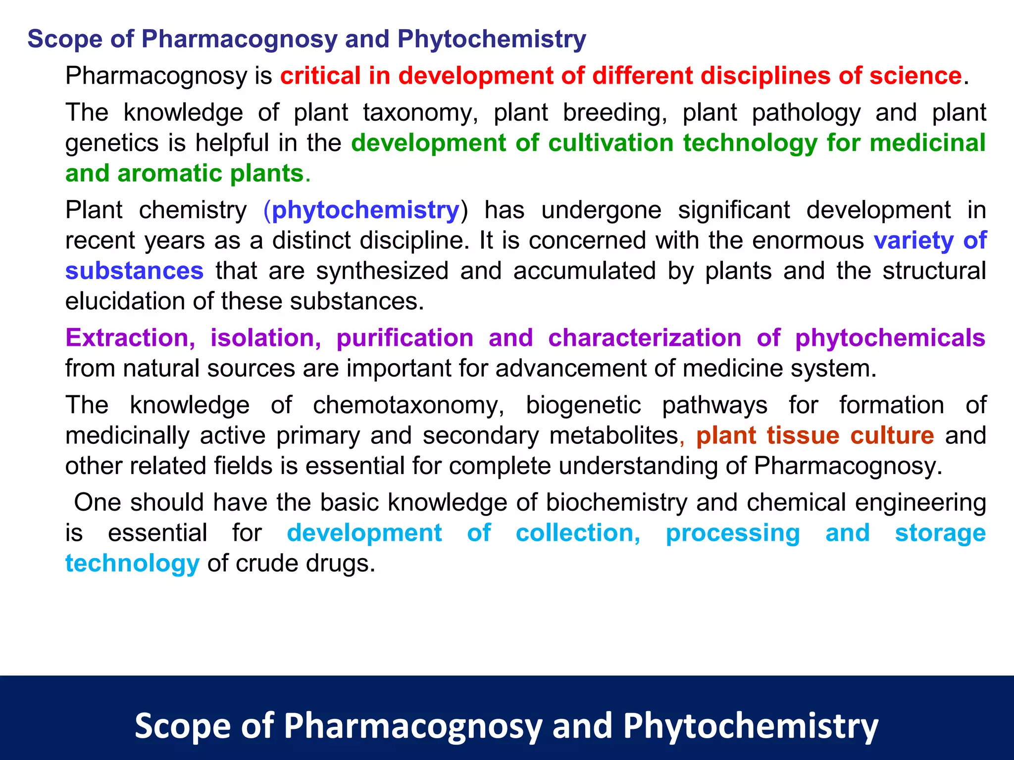 Introduction to Pharmacognosy | PPT