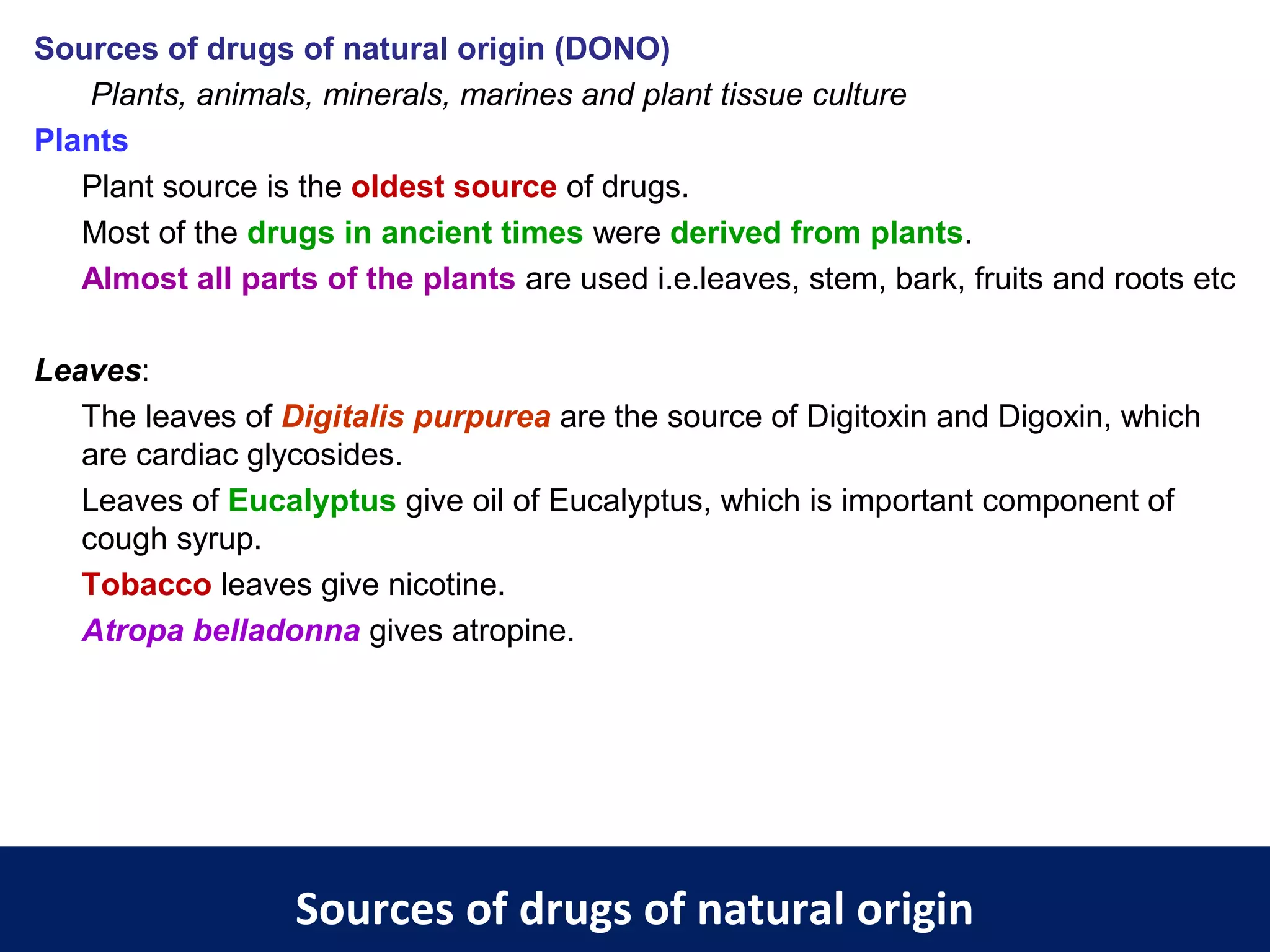 Introduction to Pharmacognosy | PPT