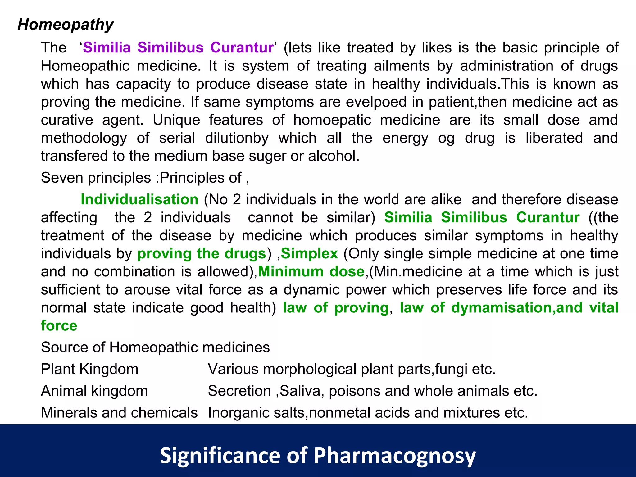Introduction to Pharmacognosy | PPT