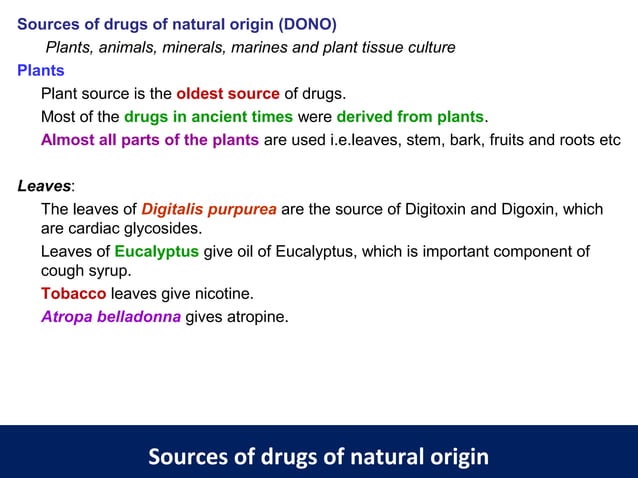 Introduction to Pharmacognosy | PPT | Chemistry | Science