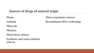 Introduction to pharmacognosy | PPTX