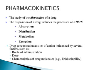 Introduction to pharmacokinetics | PPTX