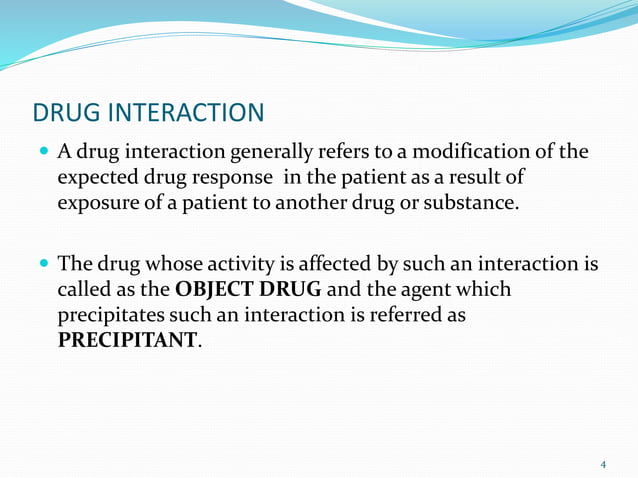 Introduction to pharmacokinetics and pharmacodynamics drug interaction ...
