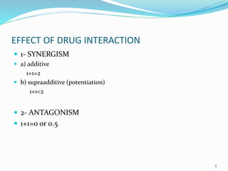 Introduction to pharmacokinetics and pharmacodynamics drug interaction | PPTX