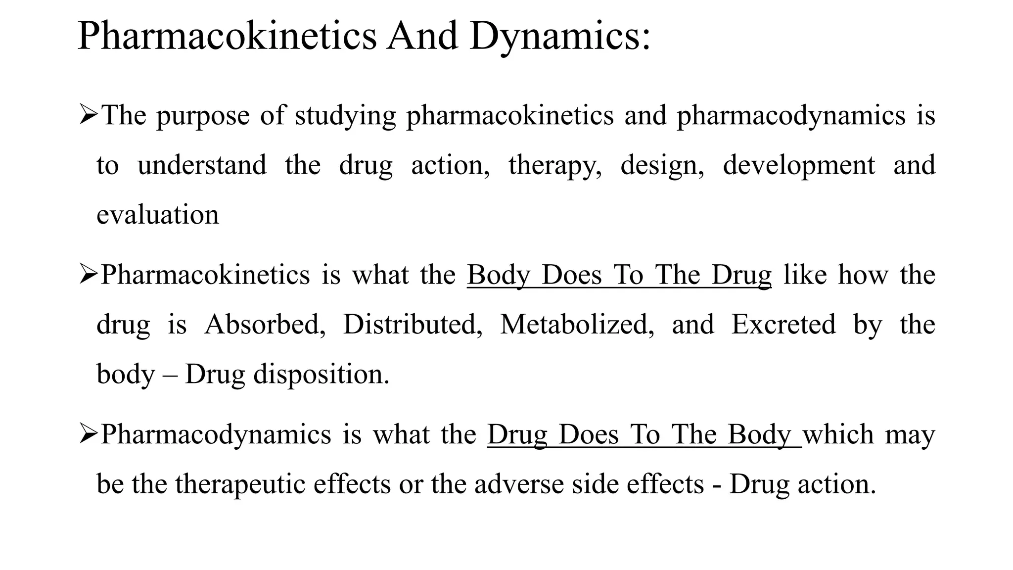 Introduction to pharmacokinetics and pharmacodynamics principles | PPTX