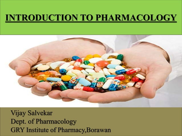 Introduction to pharmacology | PPT