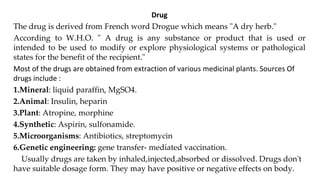 Introduction to pharmacology | PPT