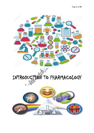 Introduction to pharmacology | PDF