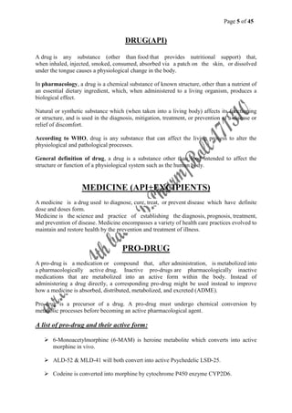 Introduction to pharmacology | PDF