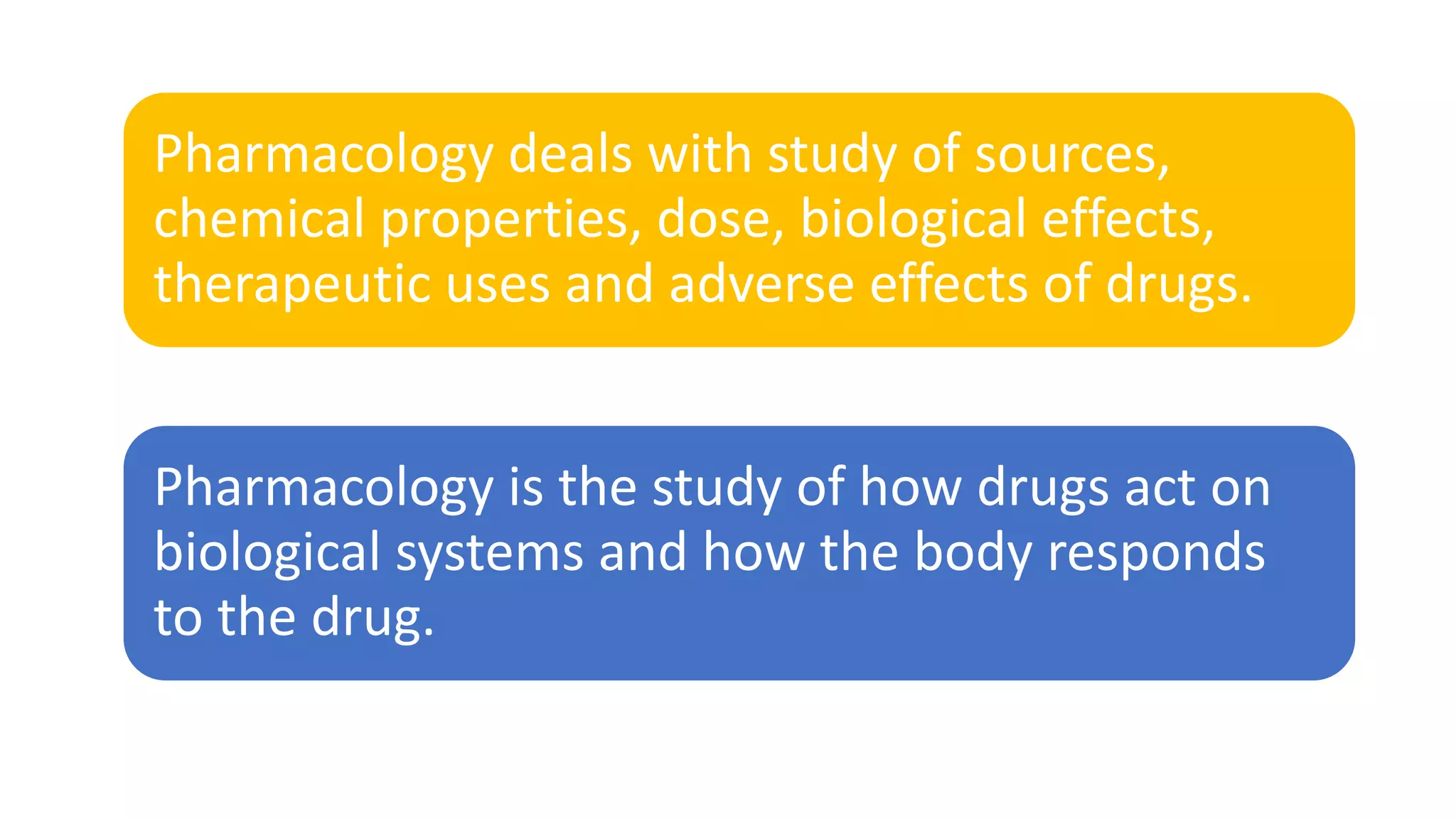 Introduction to Pharmacology | PPTX