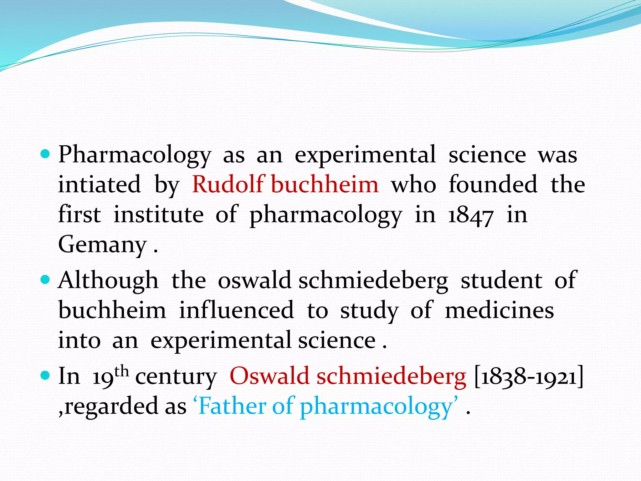 Introduction to pharmacology | PPTX