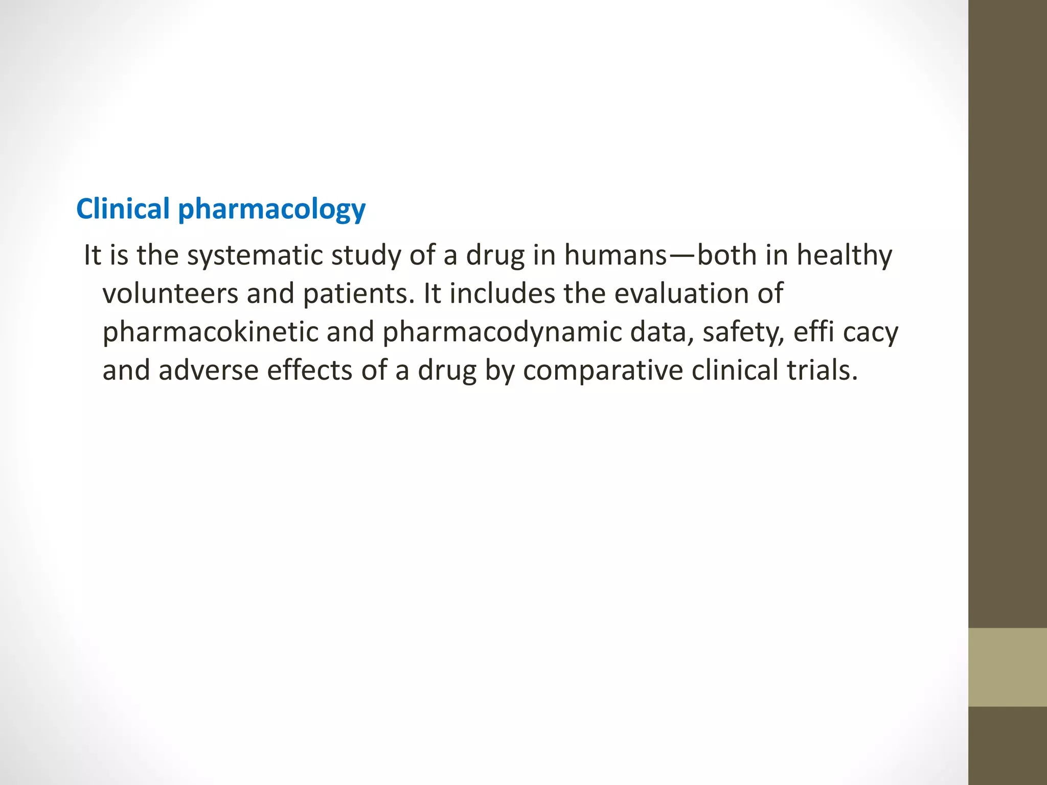 Introduction to pharmacology | PPTX