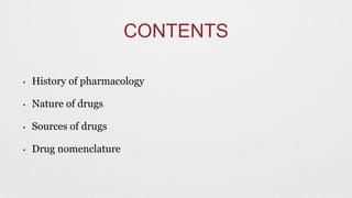 Introduction to pharmacology to MBBS students | PPTX