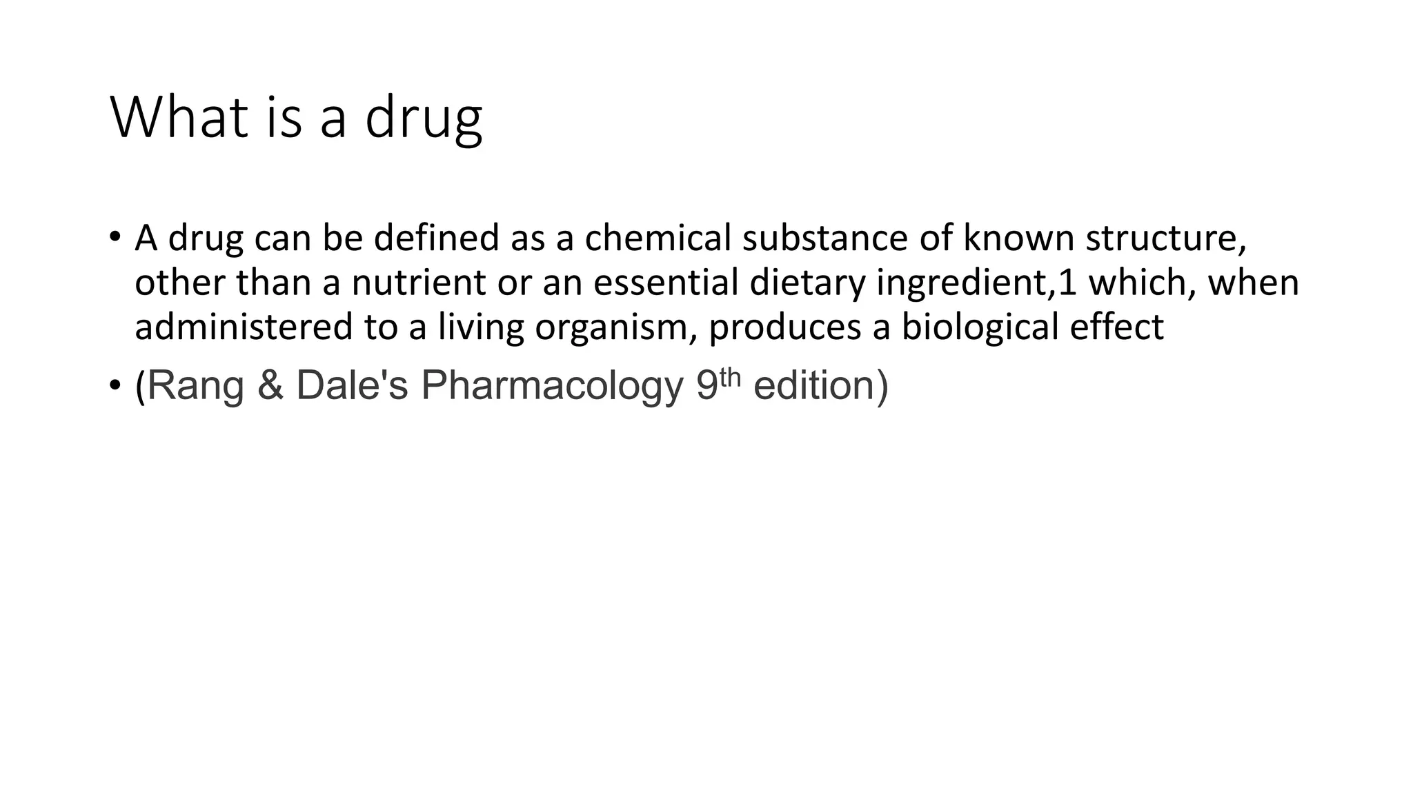 Introduction to PharmacologyBasic definition , Therapeutic index ...