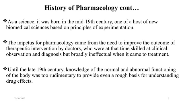 Introduction to Pharmacology, History.pptx