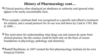 Introduction to Pharmacology, History.pptx