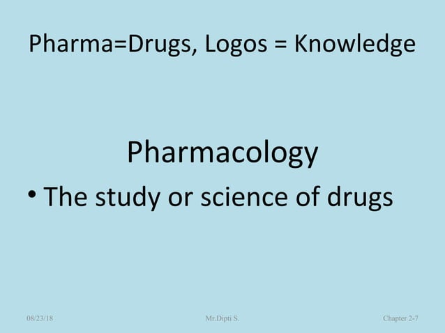 Introduction to pharmacology 1 | PPT | Chemistry | Science