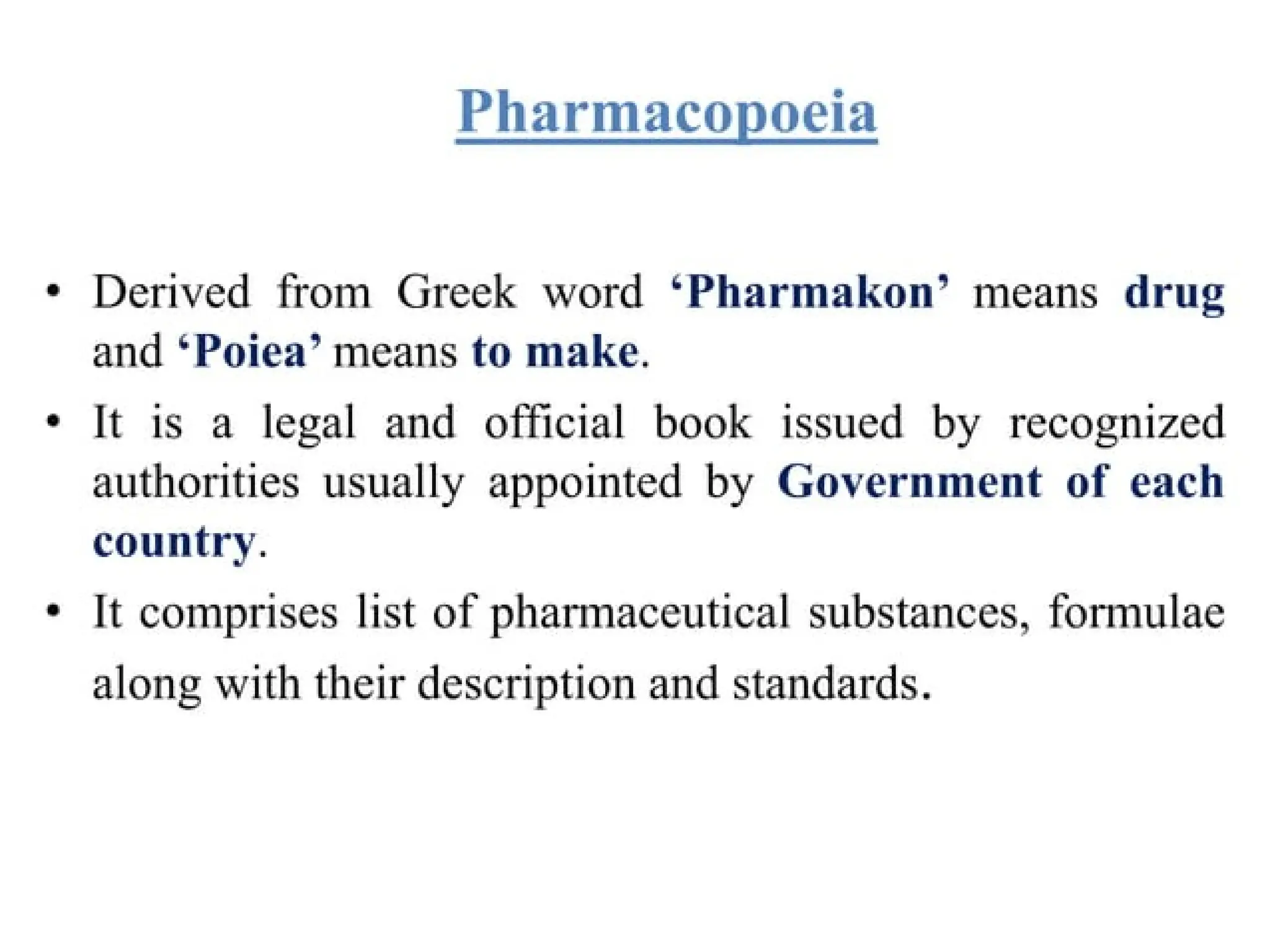Introduction to Pharmacopoeias B. Pharm 1st year.pptx