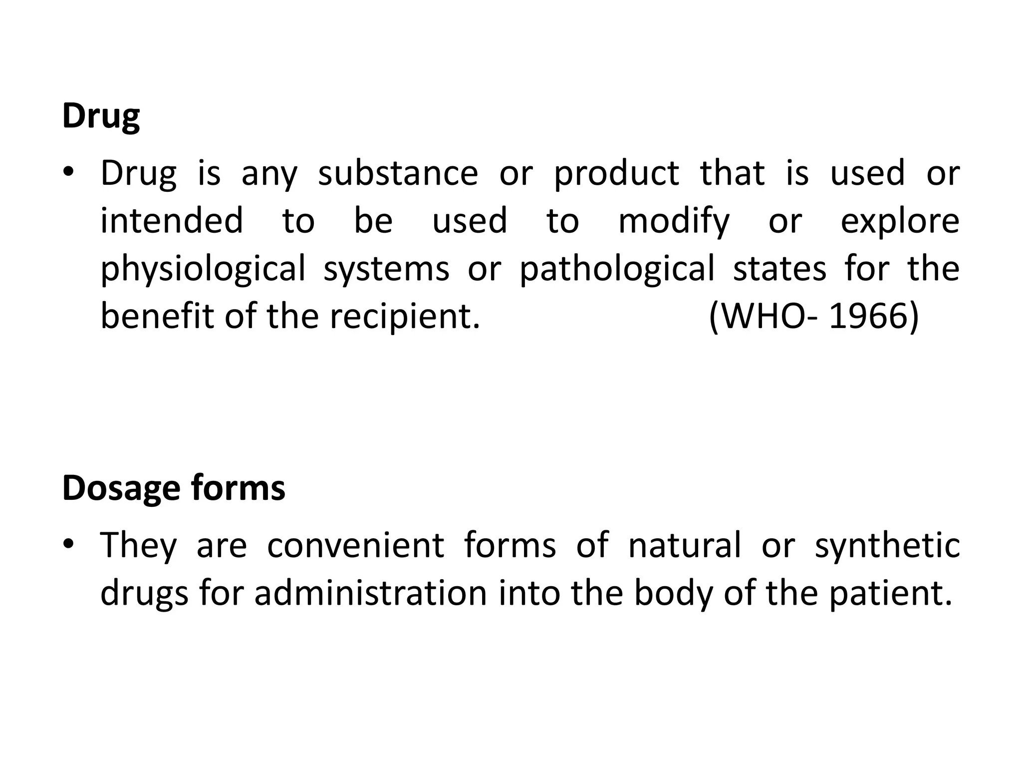 Introduction to pharmacy | PPTX