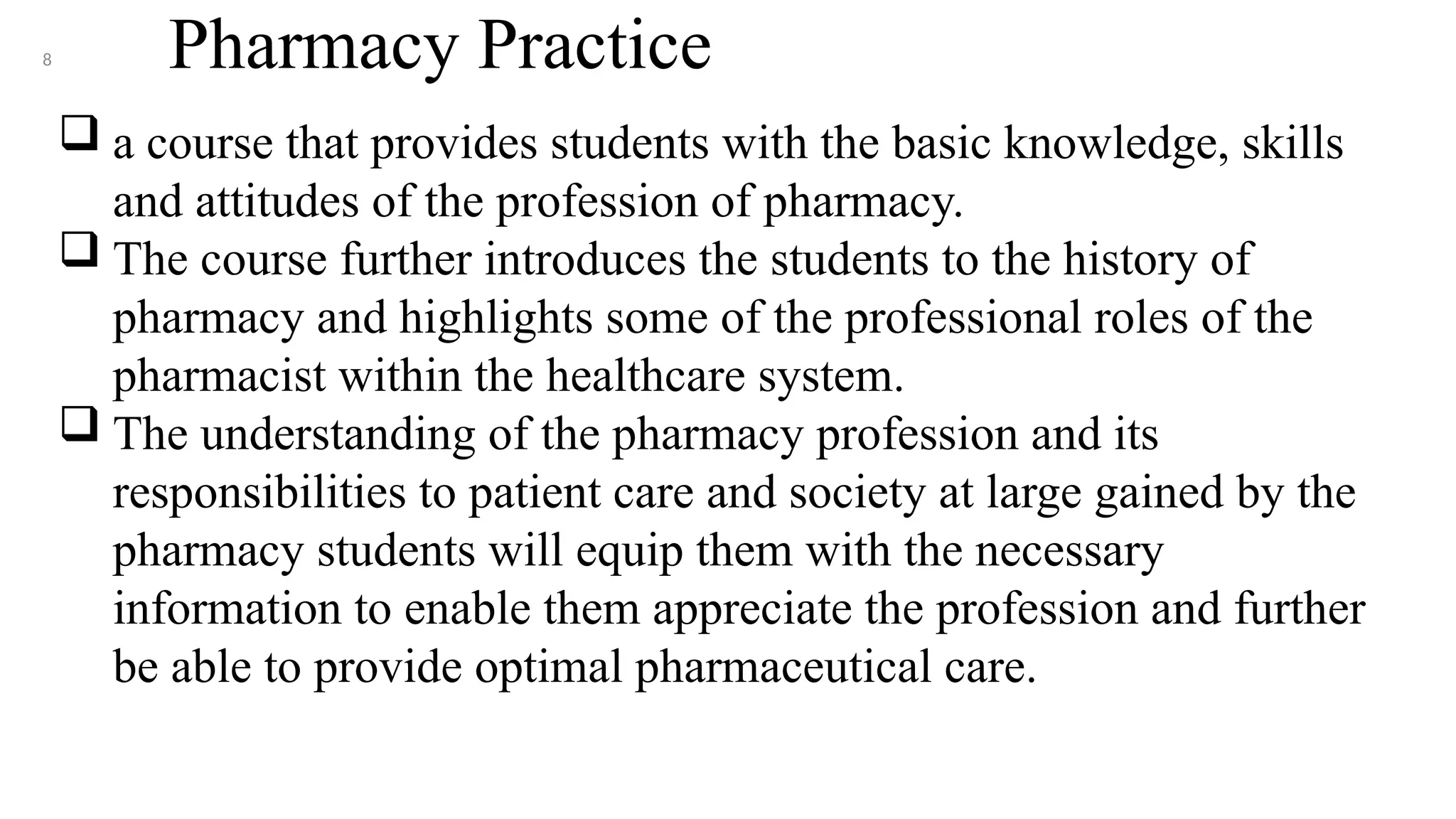 INTRODUCTION TO PHARMACY PRACTICE.maj.pptx | Pharmaceutical Industry ...