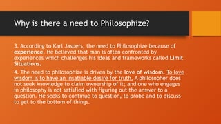 Introduction to Philosophy by Jeo L. Bongato.pptx | Education