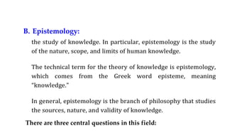 Introduction to philosophy definition, nature and scope, concept ...