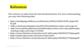Introduction to philosophy definition, nature and scope, concept ...