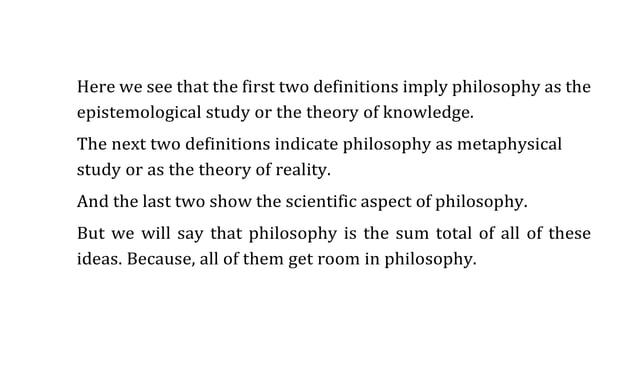 Introduction to philosophy definition, nature and scope, concept ...