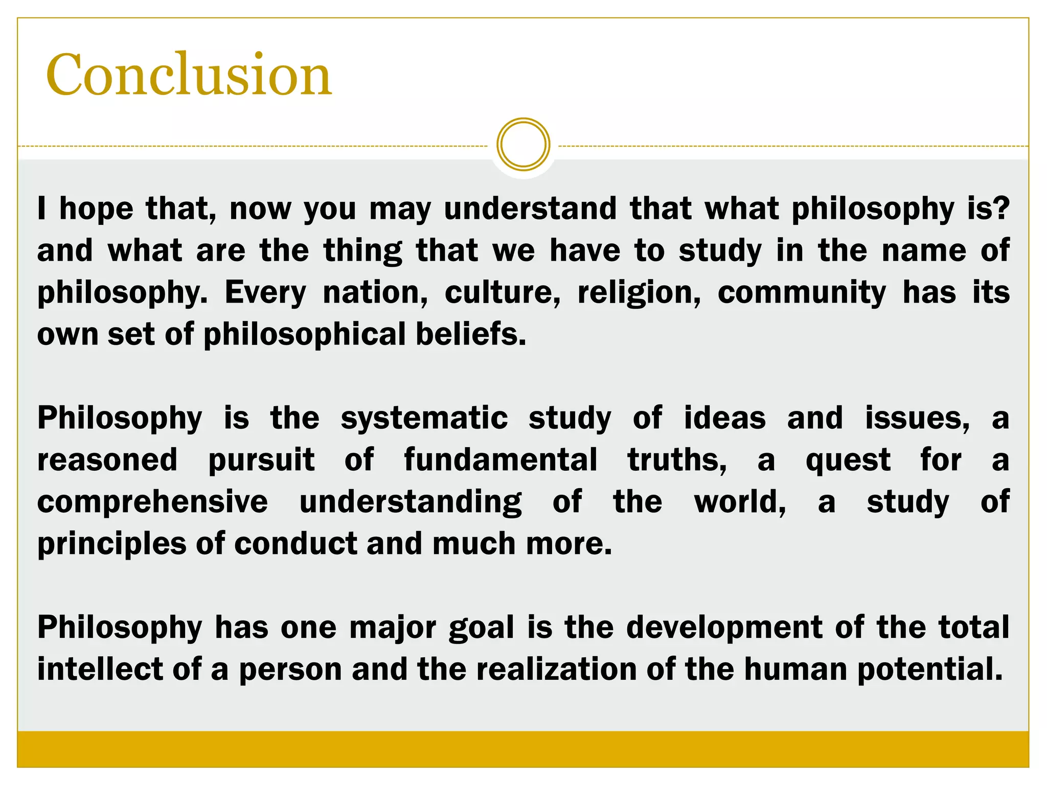 Introduction to philosophy | PDF