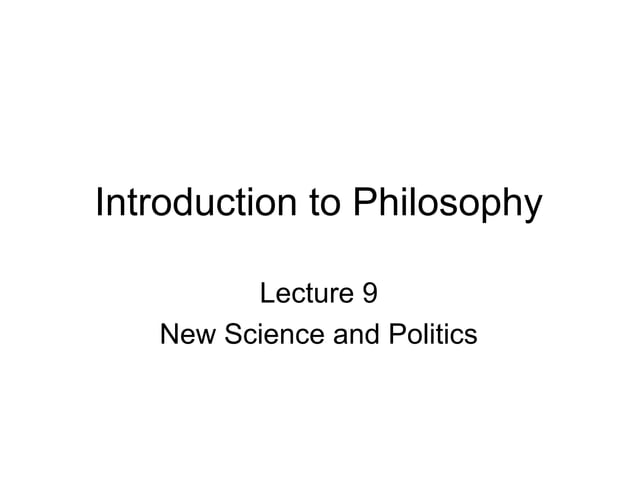 Introduction to philosophy lecture 9 | PPT