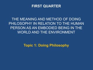 Introduction to Philosophy of the Human Person.ppt
