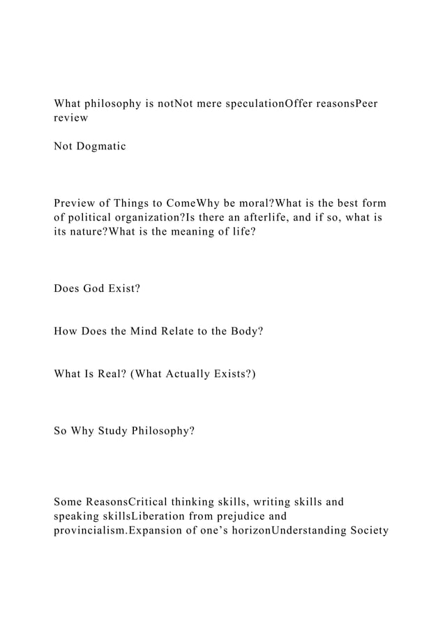 Introduction to Philosophy Philosophy 1301DEPhil.docx