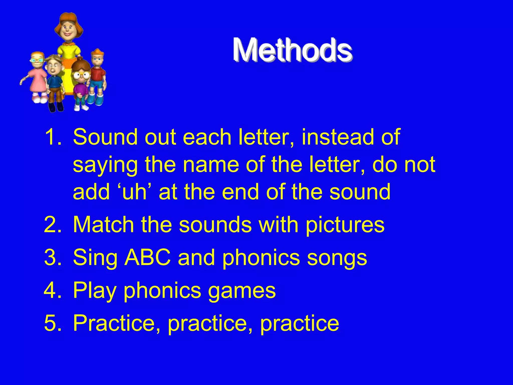 Introduction to phonics lesson 1 | PPTX