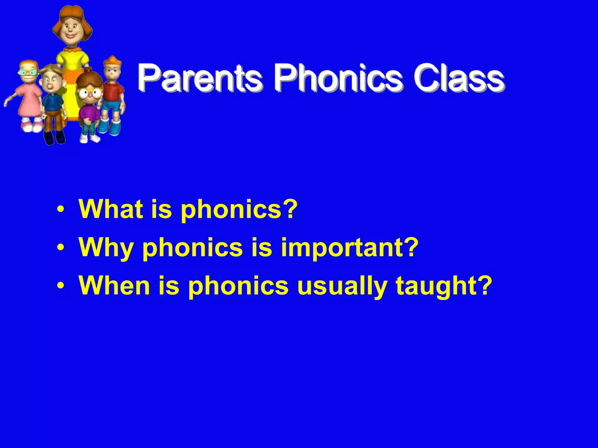 Introduction to phonics lesson 1 | PPTX