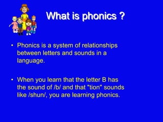 Introduction to phonics lesson 1 | PPTX