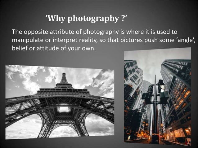 INTRODUCTION TO PHOTOGRAPHY FOR BEGINNERS | PPT