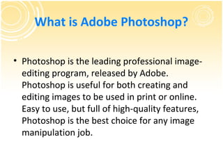 Introduction to photoshop | PPT