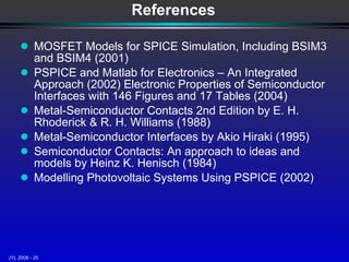 Introduction To Photovoltaic Device Physics | PPT