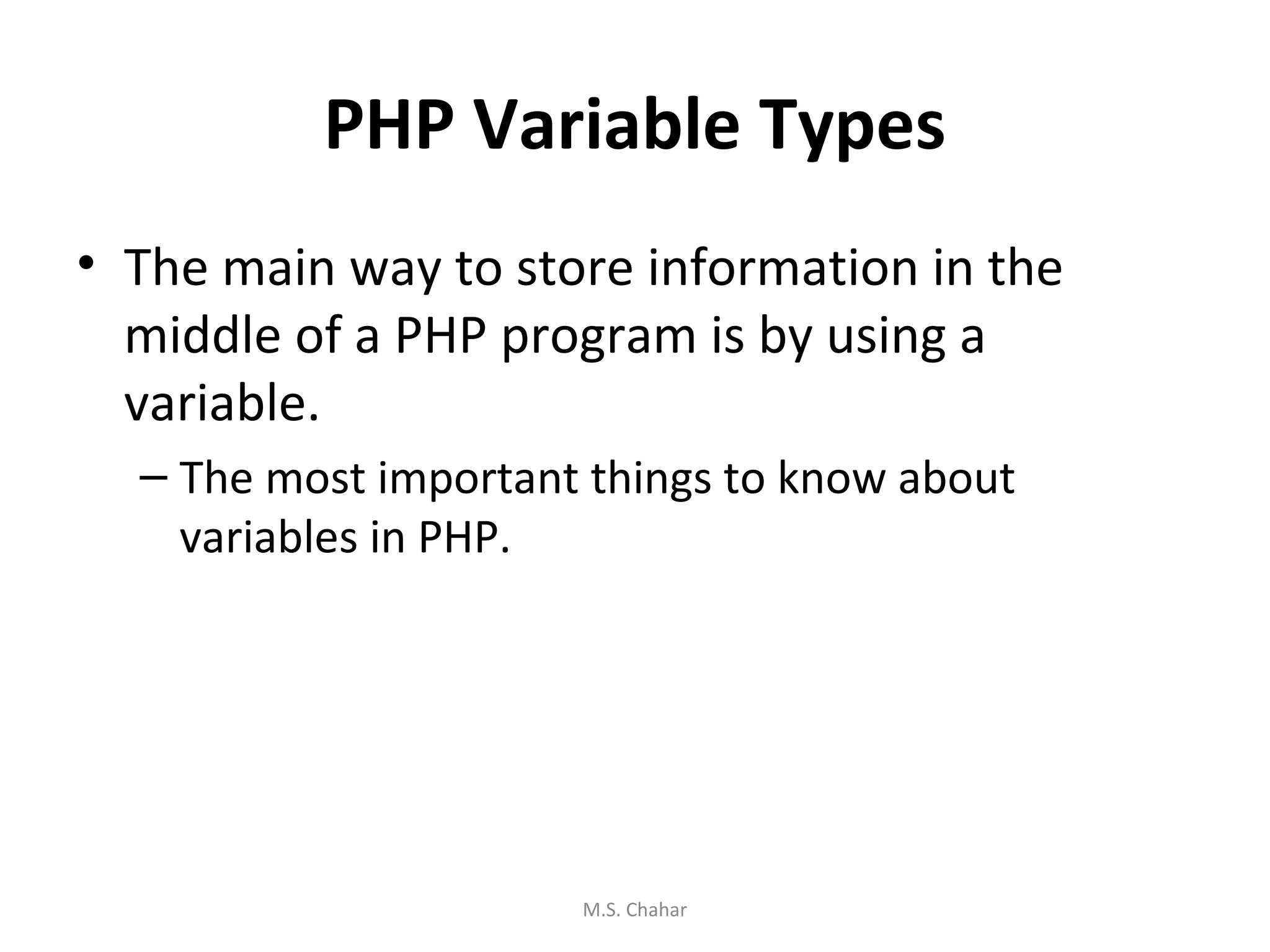 Introduction to php | PPT
