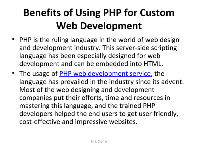 Introduction to php | PPT | Web Development | Internet