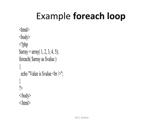 Introduction To Php Ppt