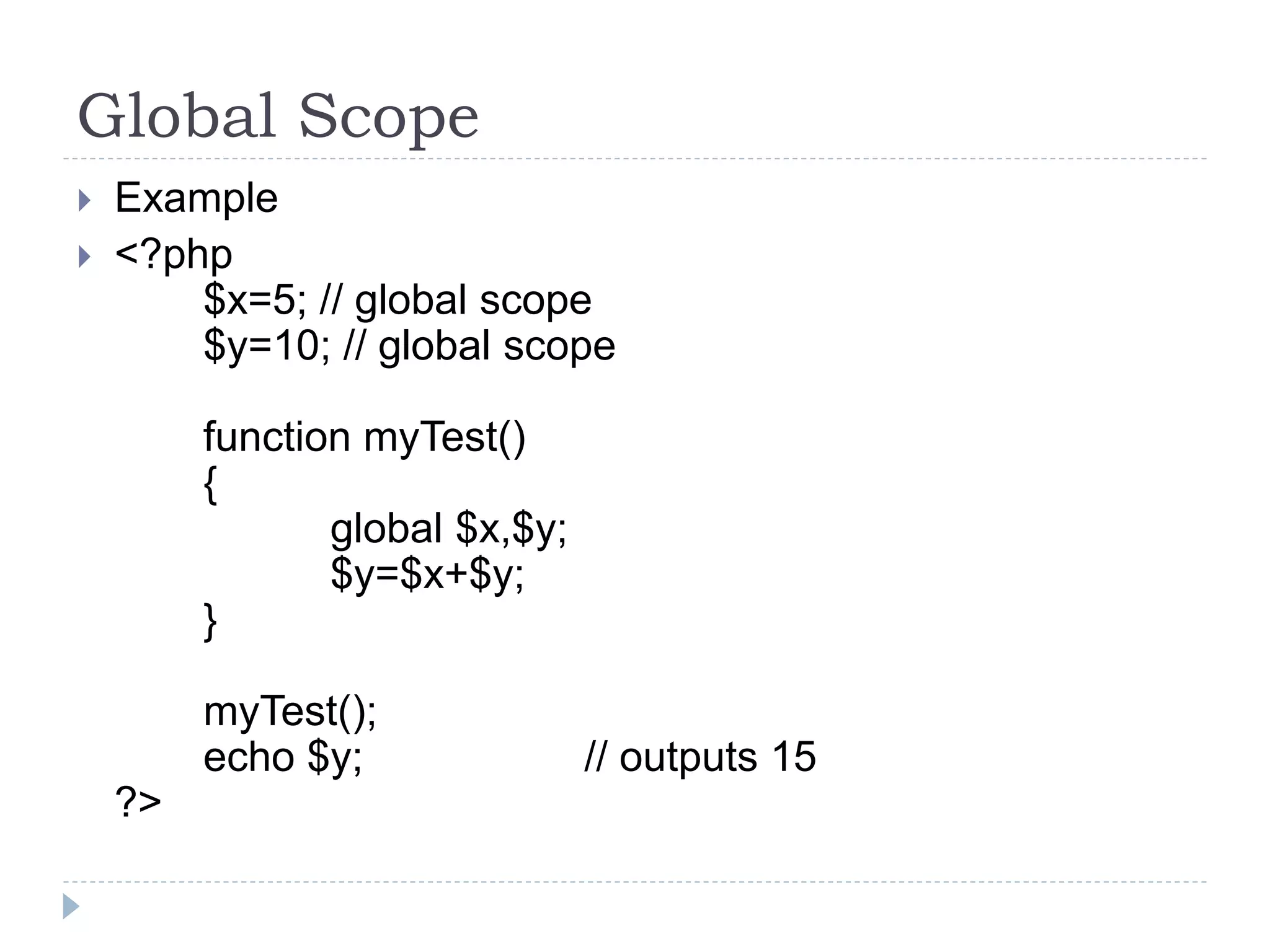 Introduction to php | PPTX